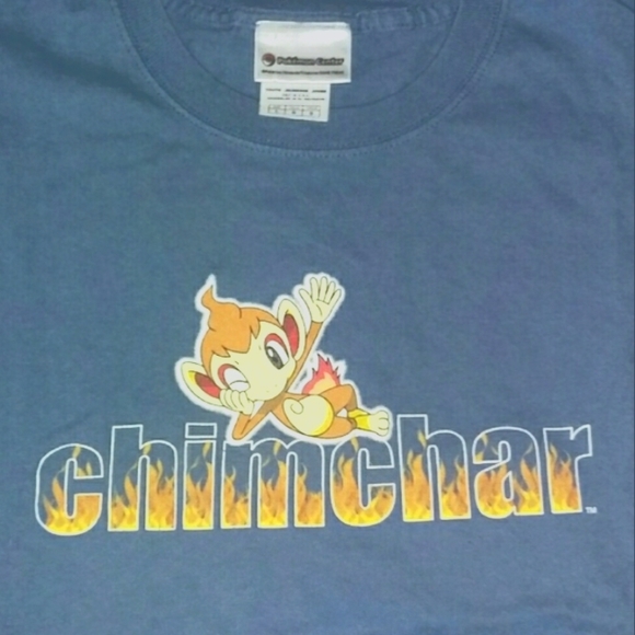 Pokemon | Tops | Y2k Pokemon Chimchar Vintage Shirt Anime Tee Video ...